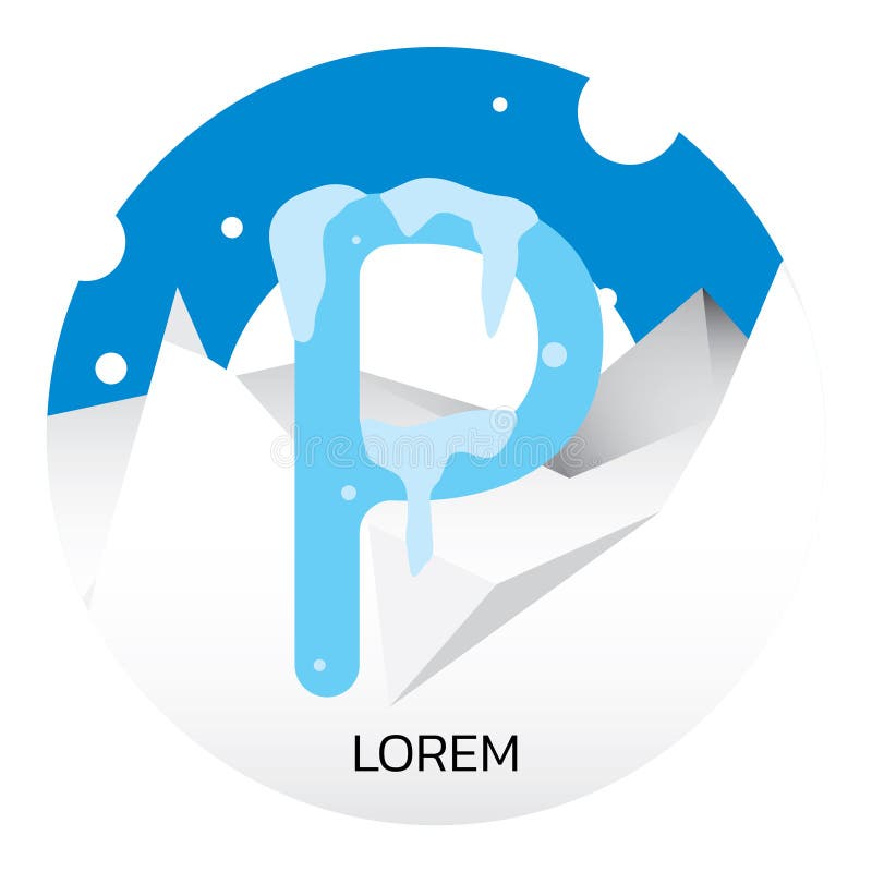 P letter logo design. stock vector. Illustration of banner - 155140847