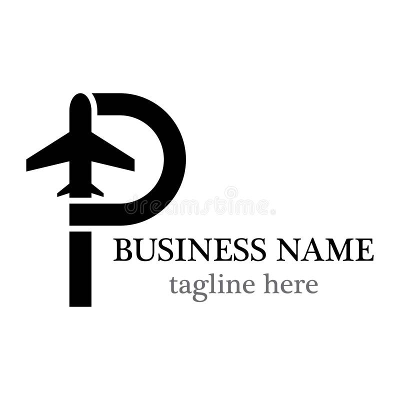 Letter M Plane Logo Vector Design. Stock Vector - Illustration of ...