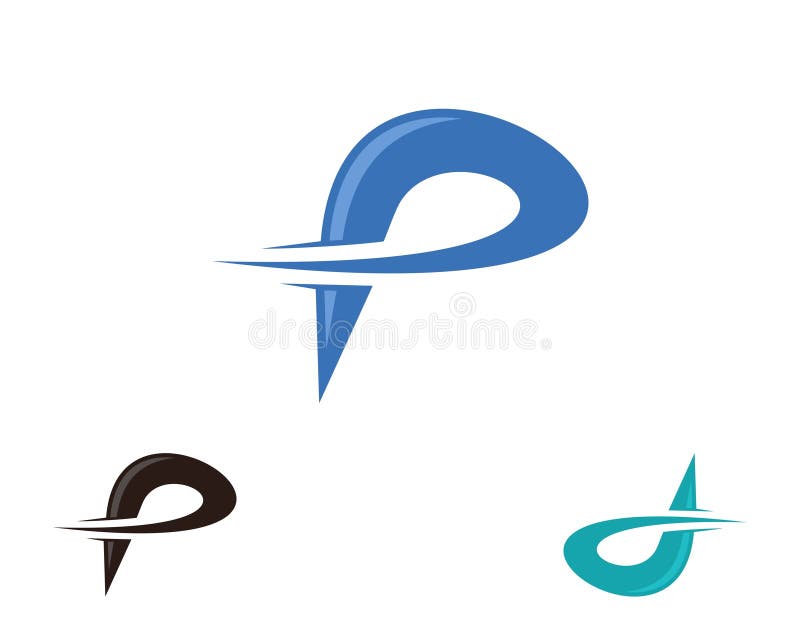 P Letter Sharp Logo Icon Template Stock Vector - Illustration of dress ...