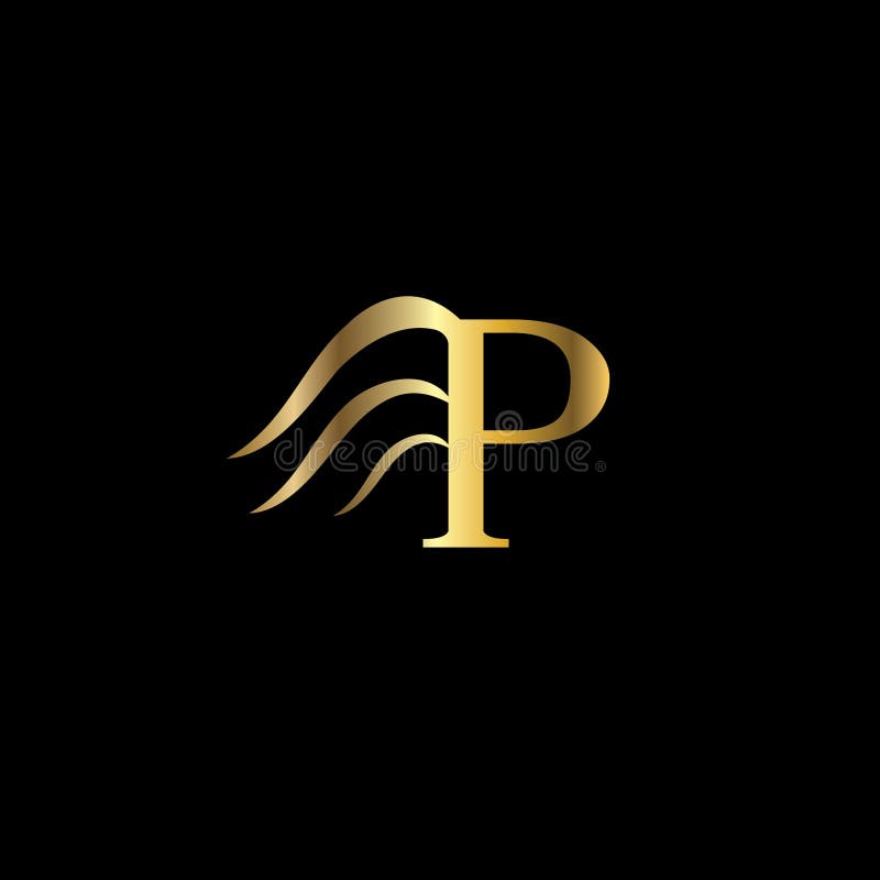 P Letter Wing Vector Logo. Wing Icon Vector Stock Vector - Illustration ...