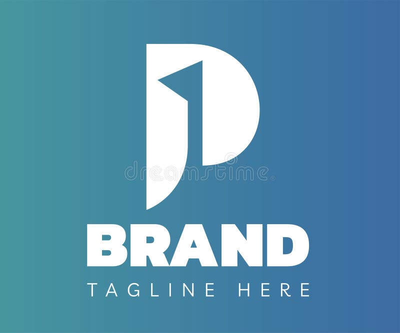 Letter P Logo Design. Letter P with Door Logo Stock Vector ...