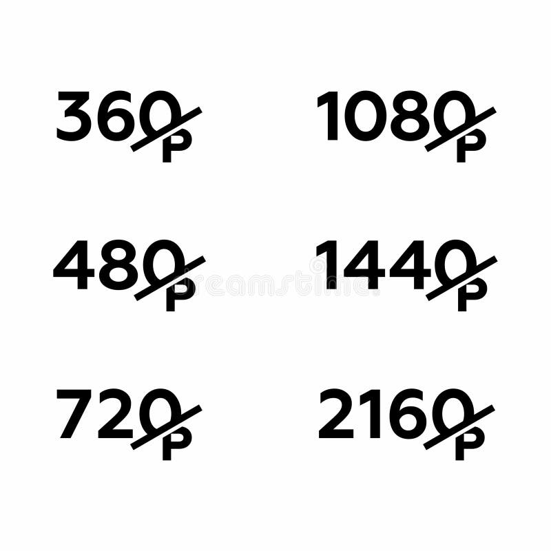 360p Stock Illustrations – 5 360p Stock Illustrations, Vectors ...