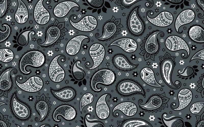 Paisley Seamless Pattern Creative Floral Decorative Ornamental Vector ...