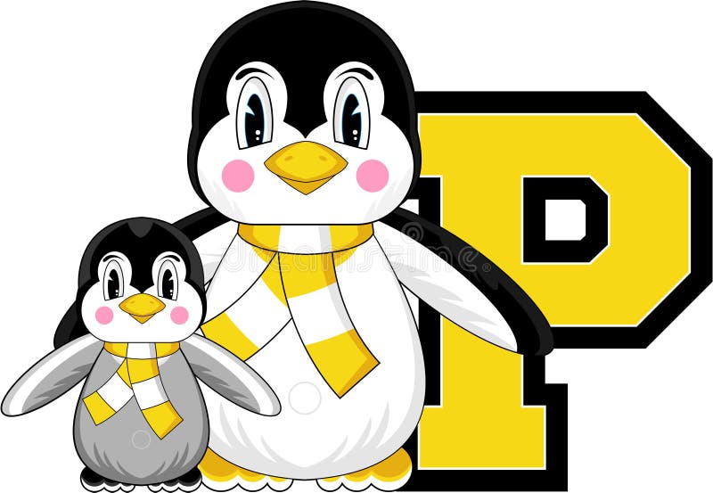 P is for Penguin stock vector. Illustration of penguins - 88826128