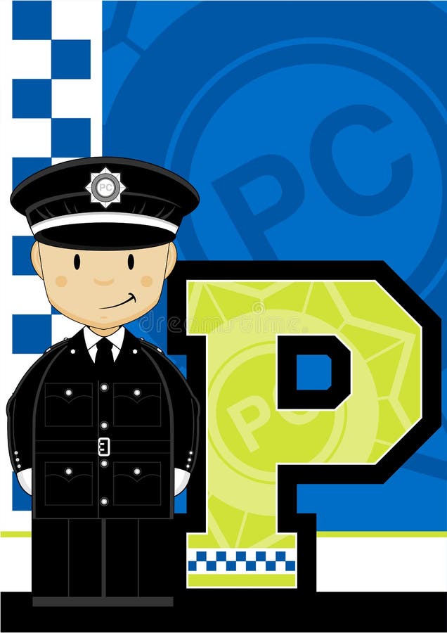 P is for Policeman stock vector. Illustration of learning - 88994019 P is for Policeman stock vector. Illustration of learning - 88994019