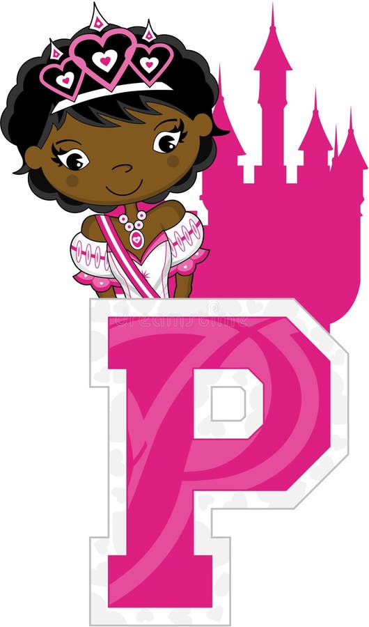 P is for Princess stock vector. Illustration of royalty - 94571345