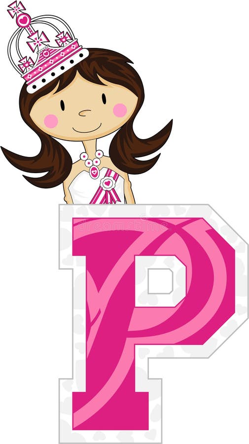 P is for Princess stock vector. Illustration of fairytales - 94571354