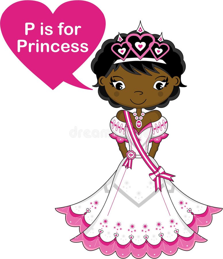 P is for Princess stock vector. Illustration of crown - 88469703