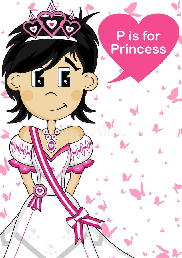 P is for Princess stock vector. Illustration of education - 85686062