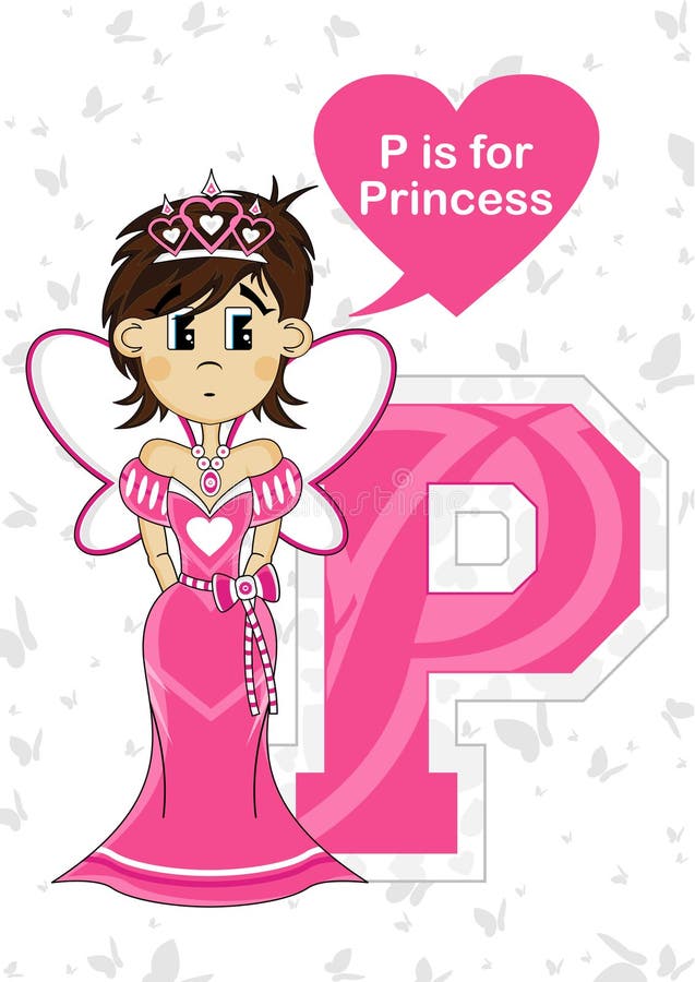 P is for Princess stock vector. Illustration of monarchy - 94571702
