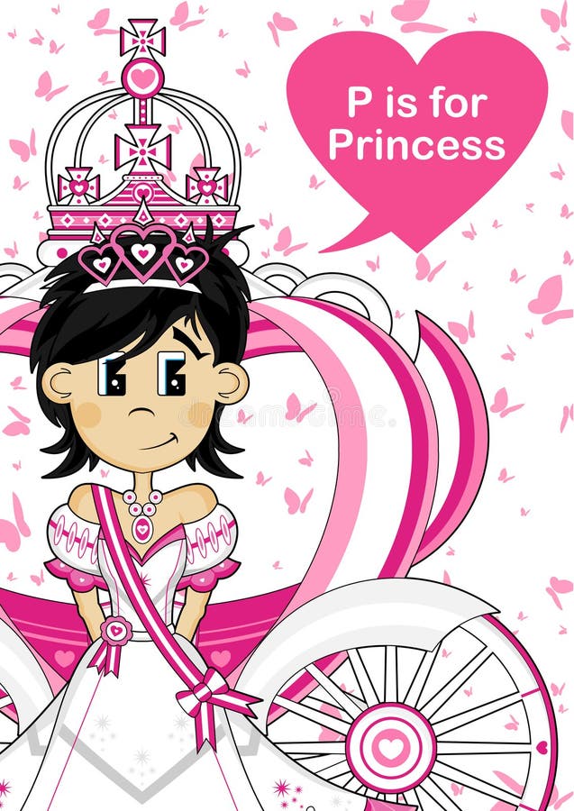P is for Princess stock vector. Illustration of fairytales - 94571652