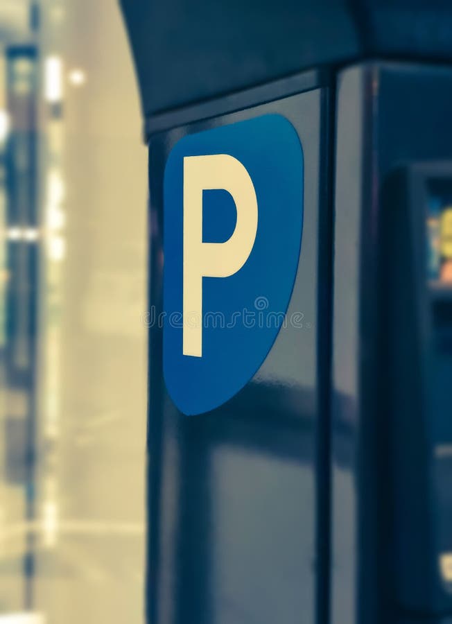 Car parking machine sign stock image. Image of street - 143359839