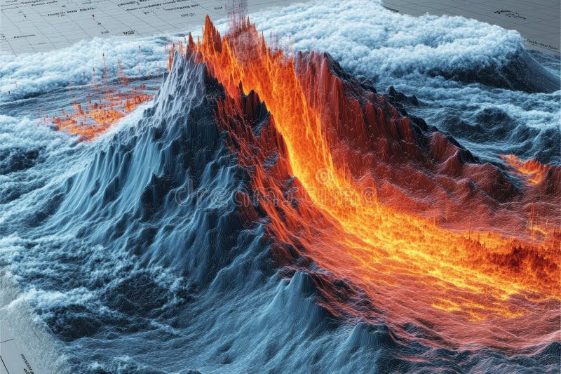 P-wave Interaction with Solid and Liquid Layers in Earths Stock Image ...