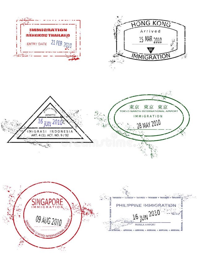 Pass-Stempel vektor abbildung. Illustration von anerkannt - 15021960