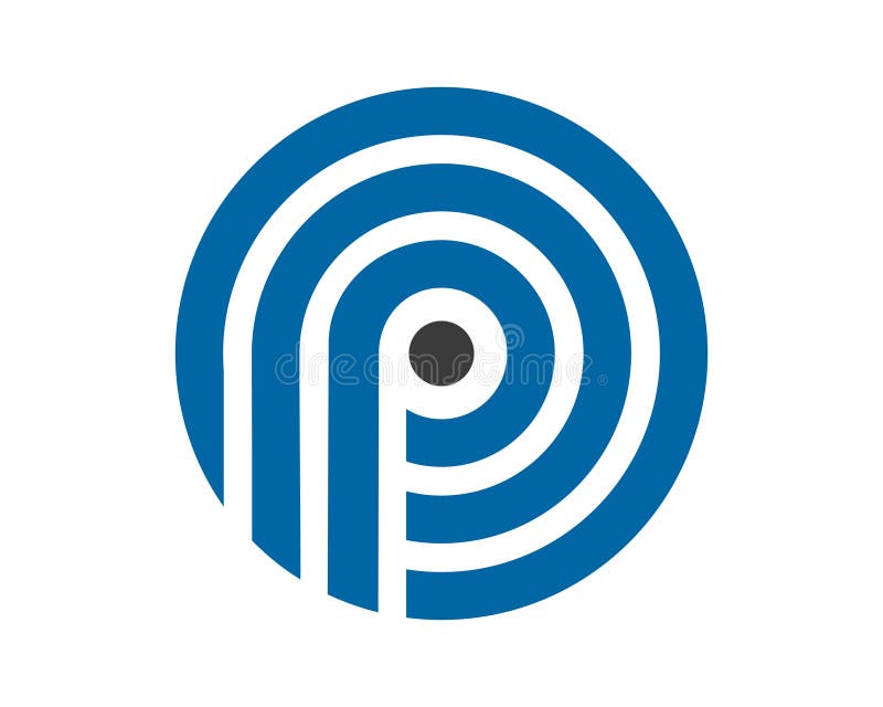 P Circle Logo Icon Template 1 Stock Vector - Illustration of wheel ...