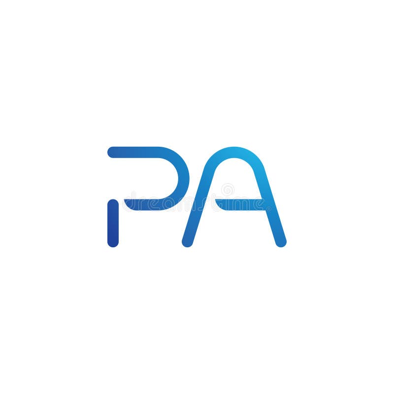 Pa Initial Letter Vector Logo Icon Stock Vector - Illustration of logo ...