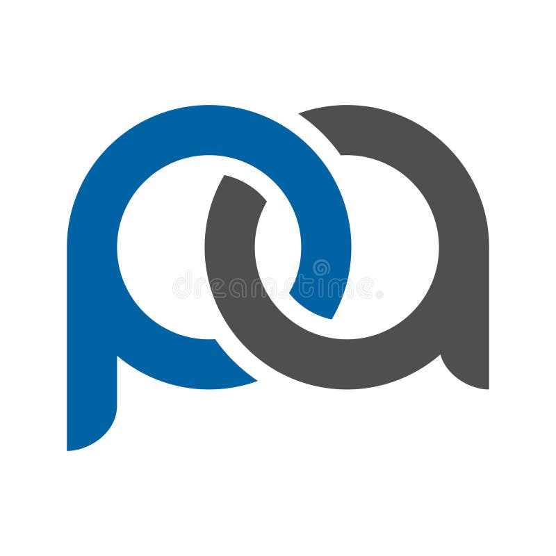 Pa Letter Link Logo Template Stock Vector - Illustration of template ...