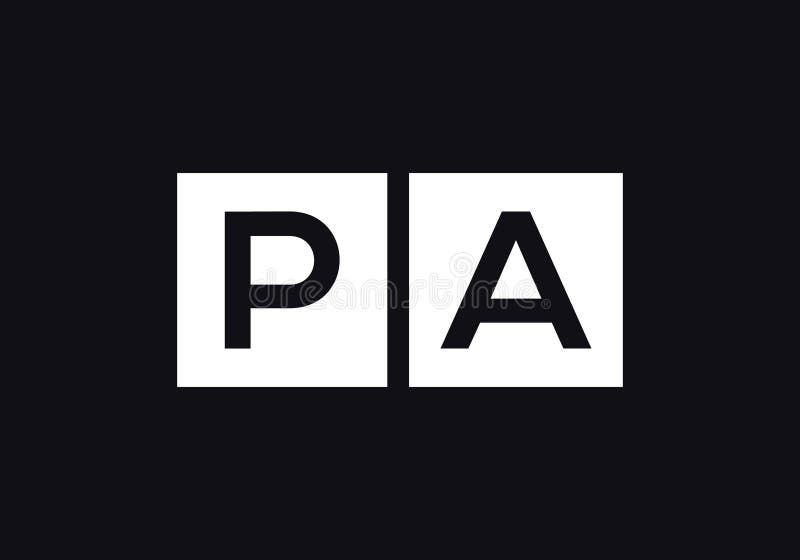 PA Letter Logo Design Vector Template. Abstract Letter PA Linked Logo ...