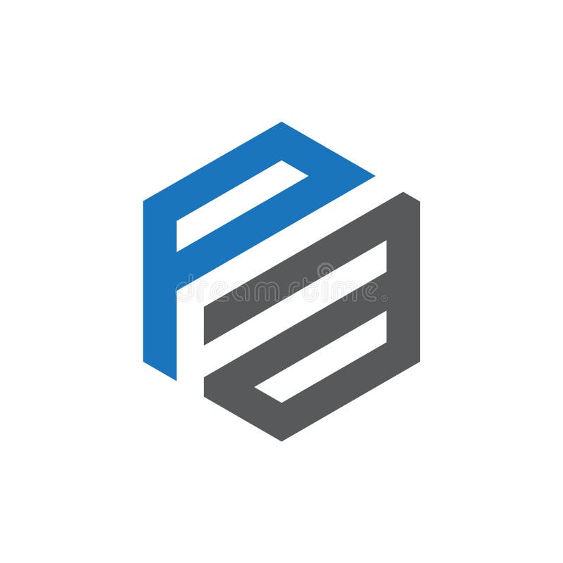 PA Letter Monogram Initial Logo Design Template Vector Illustration. PA ...