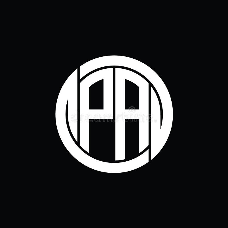 PA Logo Monogram Shield Inside Circle Shape Vector Images Design ...