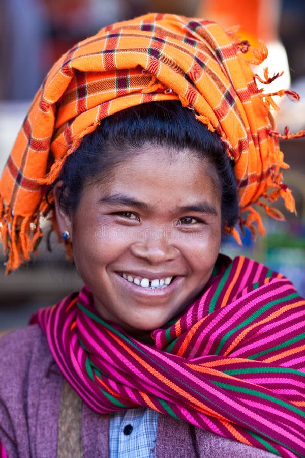 Smiling Pa-O Tribe People, Myanmar Editorial Photography - Image of ...