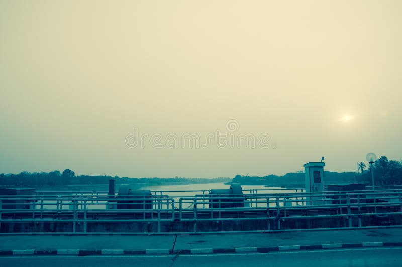 The Pa Sak Chonlasit Dam, Thailand Stock Image - Image of sunshine ...