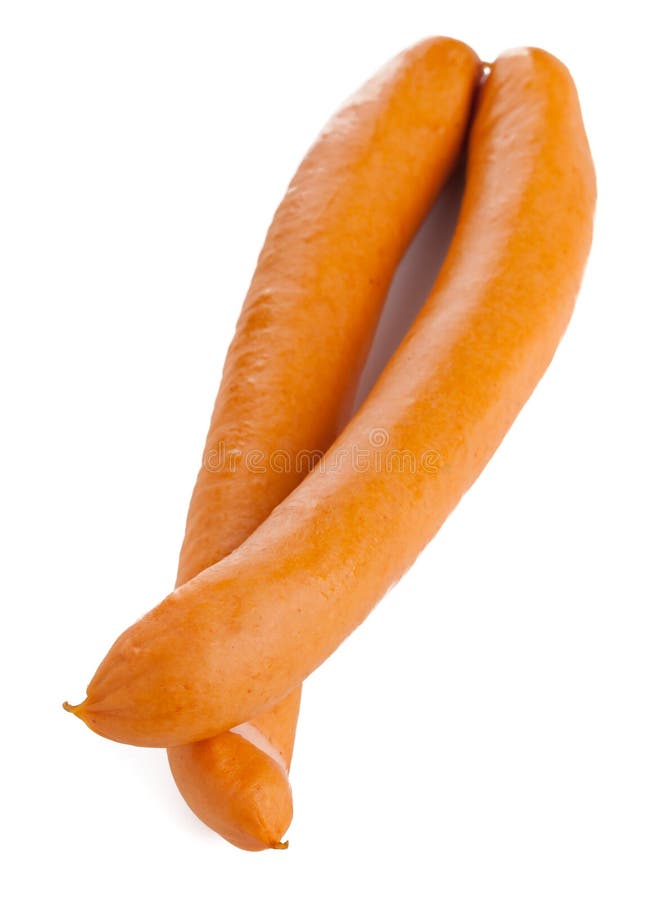 Paar Weense Worstjes Op Wit Stock Foto - Image of vers, achtergrond ...