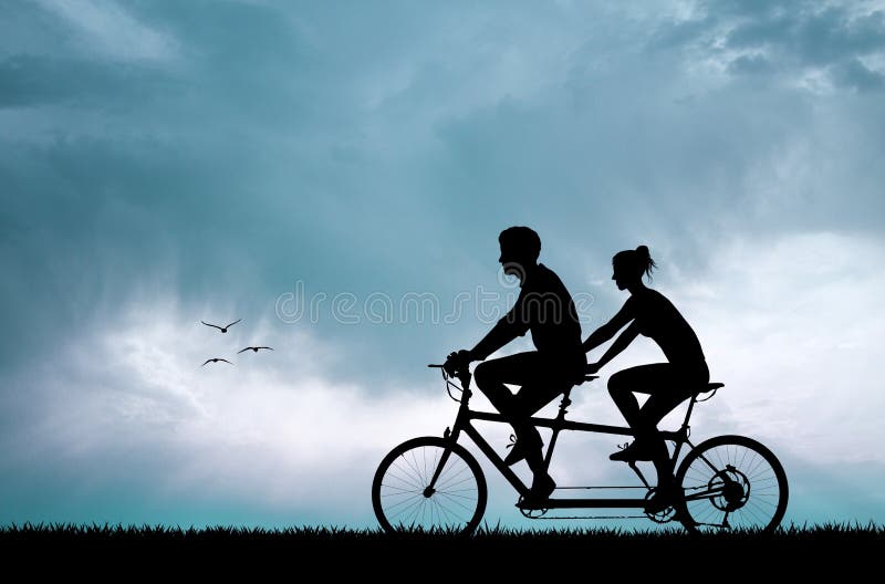 Tandem Stock Illustrationen, Vektoren, & Kliparts - 2,732 Stock ...