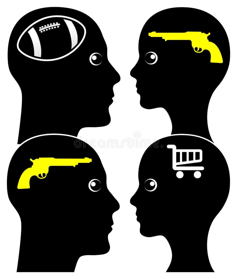 Paare Mit Unterschiedlichen Interessen Stock Abbildung - Illustration ...