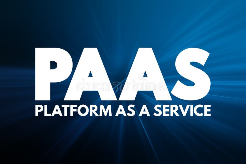 PaaS Platform As a Service Cloud Solution Technology Concept Laptop ...