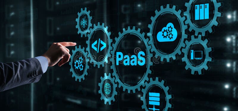 PaaS Platform As a Service. Cloud Computing Services Concept Stock ...