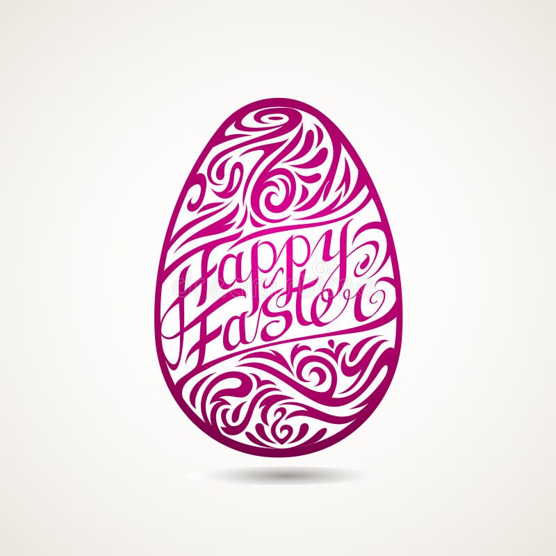 Paasei vector illustratie. Illustration of werveling - 31158318