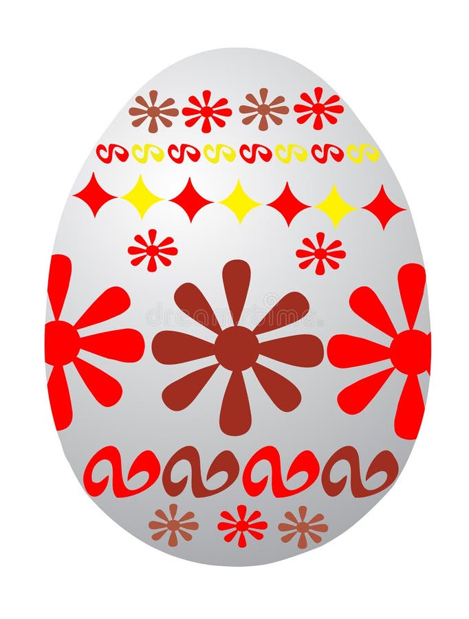 Paasei vector illustratie. Illustration of sier, geïsoleerd - 7619077