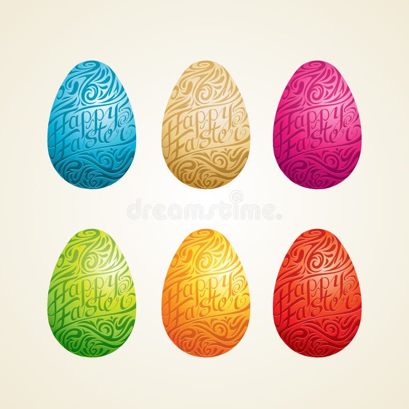 Paasei vector illustratie. Illustration of werveling - 31158318