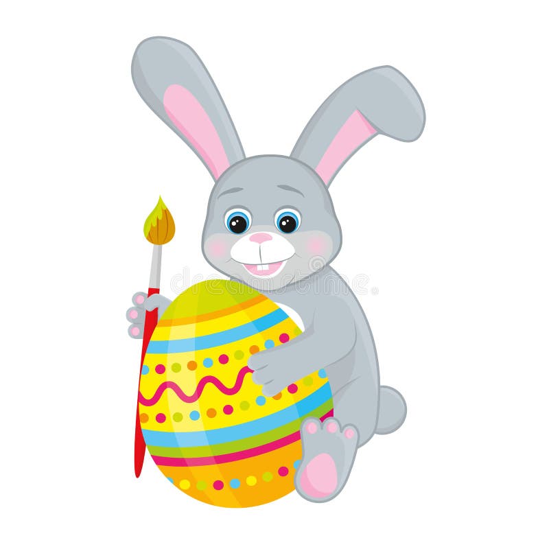 Paashaas vector illustratie. Illustration of seizoen - 24040608