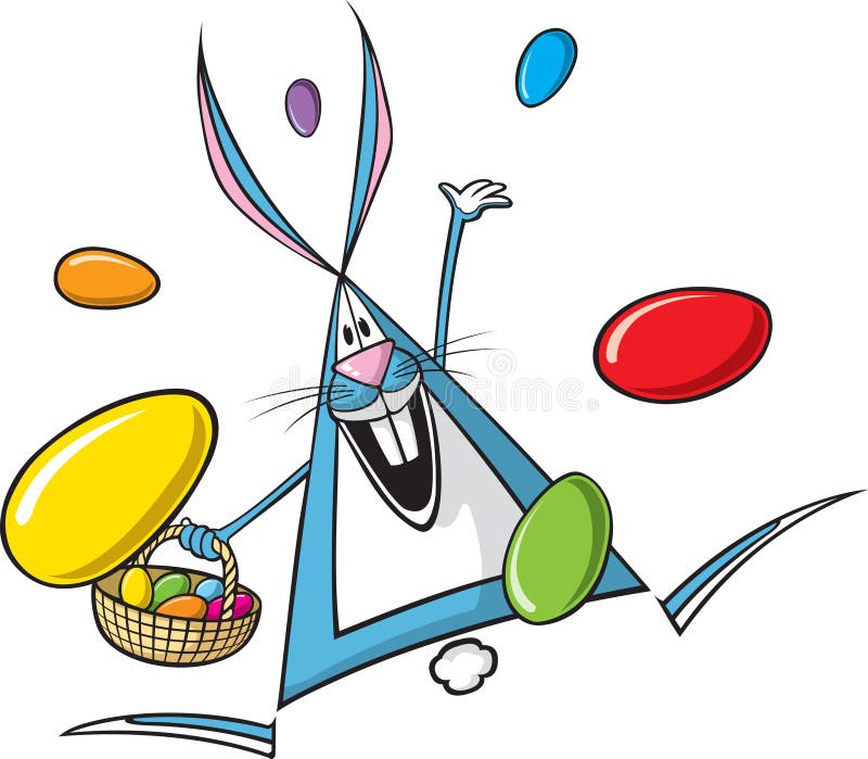 Paashaas 4 vector illustratie. Illustration of hoppen - 13545622