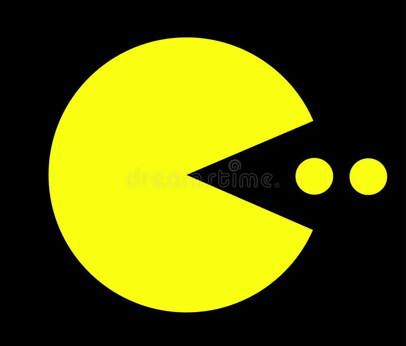 Pac Man in action editorial photography. Illustration of games - 6768137