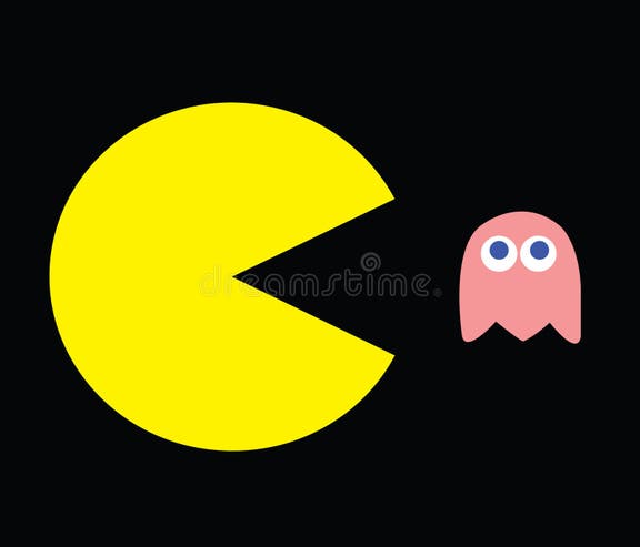 Pac-Man Illustration, Retro Game Vector Illustration Editorial Photo ...