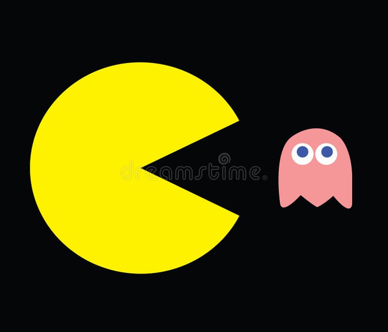 Pac-Man Illustration, Retro Game Vector Illustration Editorial Photo ...