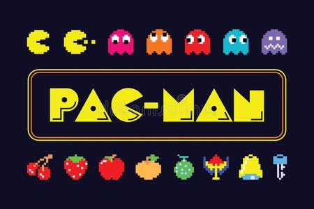 Pac-man Screen Retro Game Editorial Editorial Stock Photo ...
