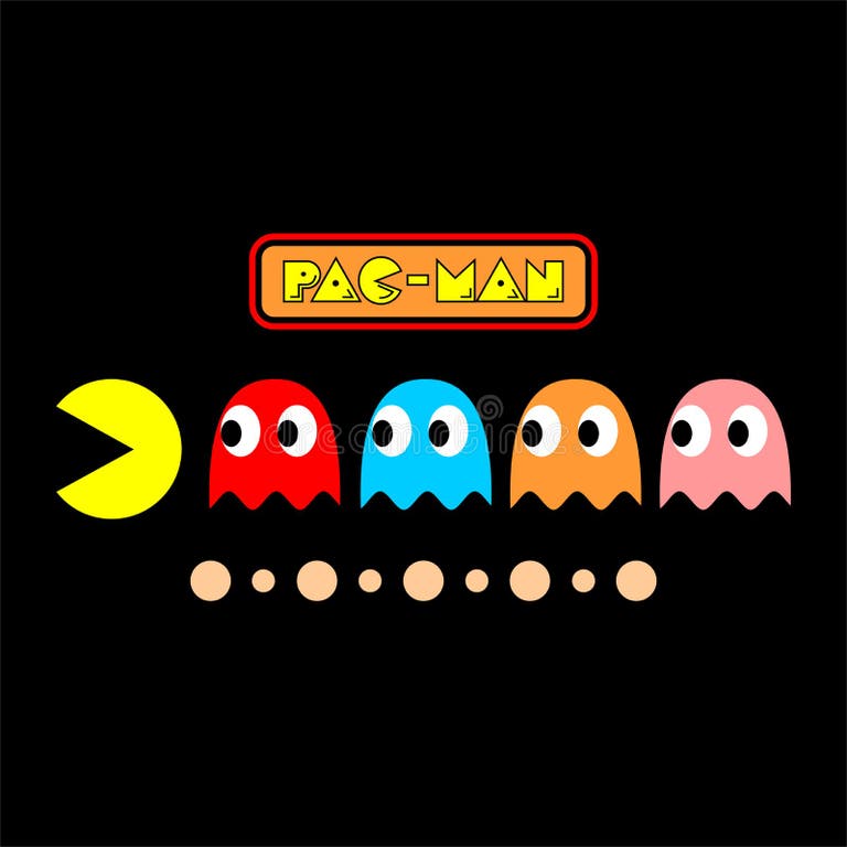 Pac man vector editorial photography. Illustration of games - 250294947