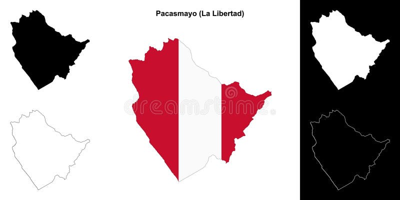 Pacasmayo outline map stock vector. Illustration of geographic - 371585036