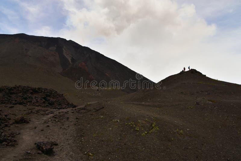 Pacaya is an Active Volcano in Guatemala Stock Photo - Image of clouds ...