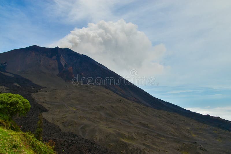 Pacaya is an Active Volcano in Guatemala Stock Photo - Image of rock ...