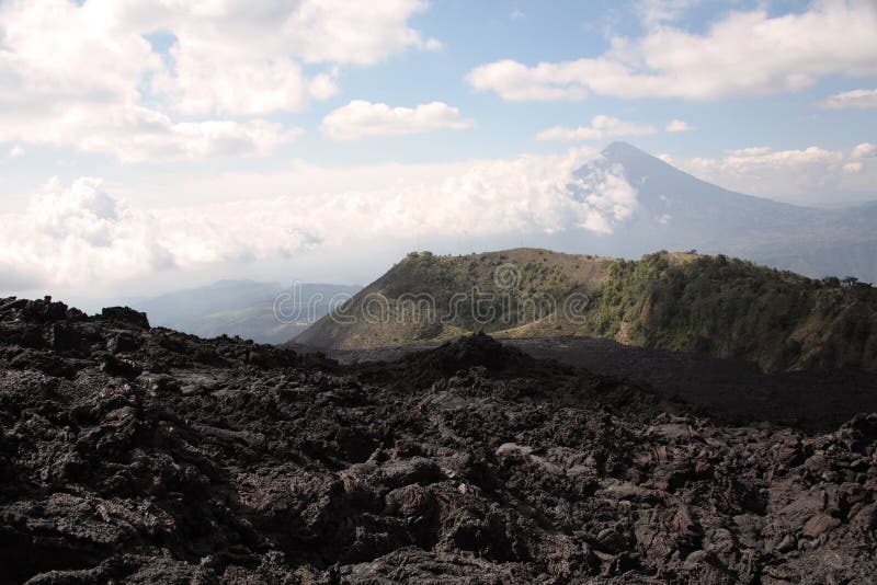 Ansicht vom Pacaya Vulkan stockbild. Bild von vulkan, pacaya - 7159547