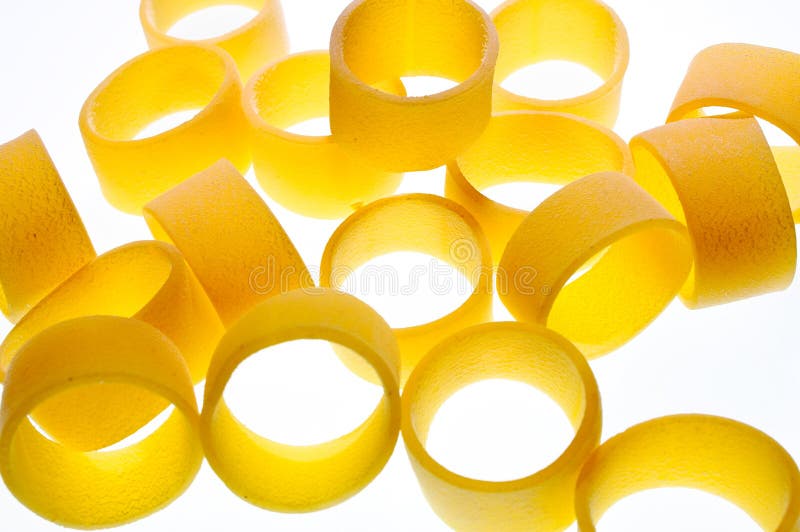 Paccheti Pasta, Isolated on White Stock Image - Image of italian ...