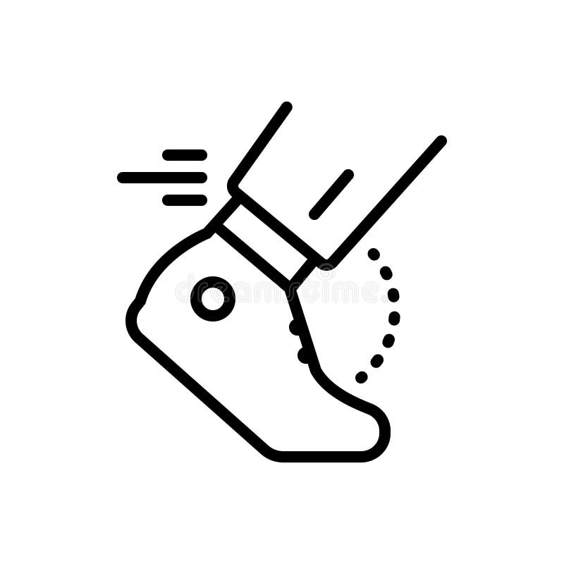 Black Line Icon for Pace, Tempo and Gait Stock Vector - Illustration of ...