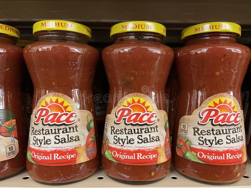 Pace Salsa in a Jar on a Store Shelf Restaurant Style Editorial Image ...