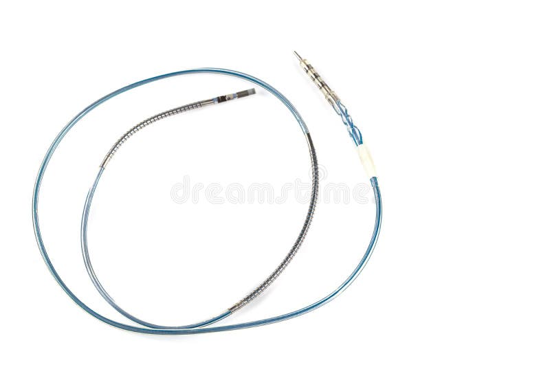 Pacemaker Activation Cable Isolated on White Background. Heart Battery ...