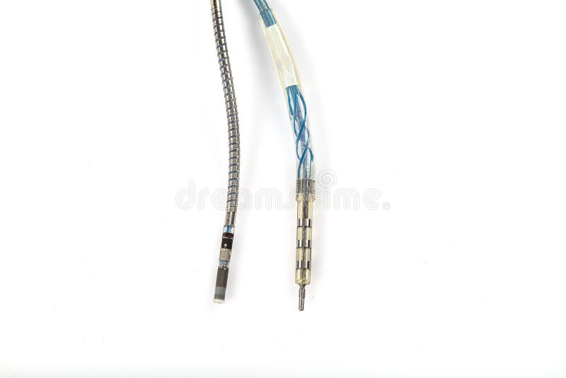 Pacemaker Activation Cable Isolated on White Background. Heart Battery ...